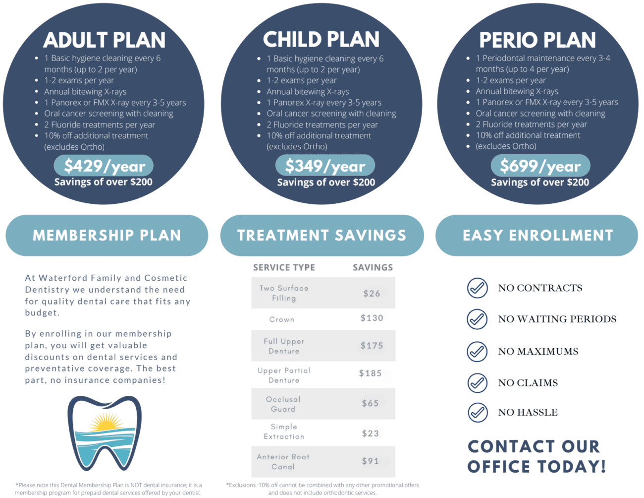 Membership Plan - Waterford Family & Cosmetic Dentistry